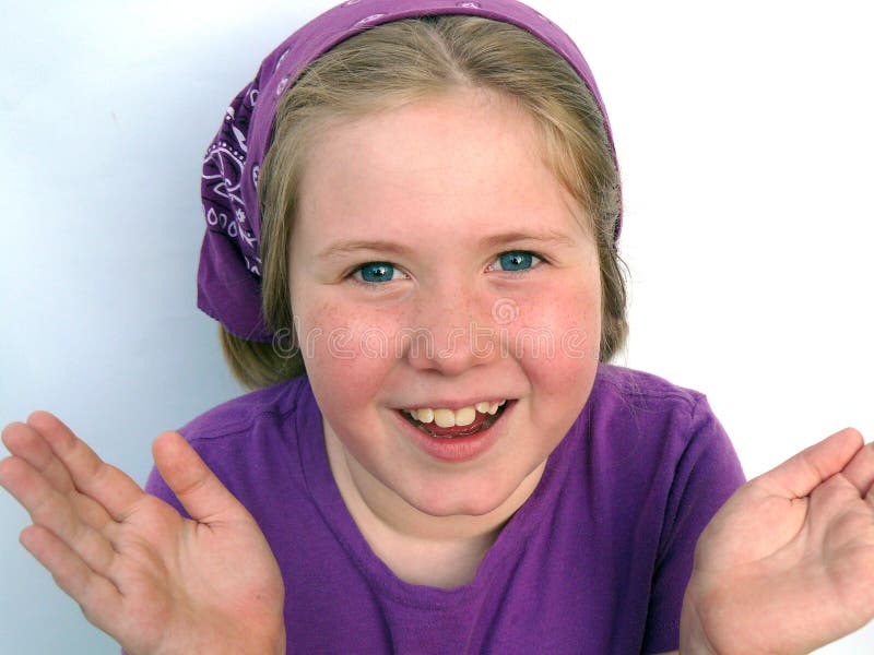 Little Girl With A Happy Expression Picture. Image: 5528504