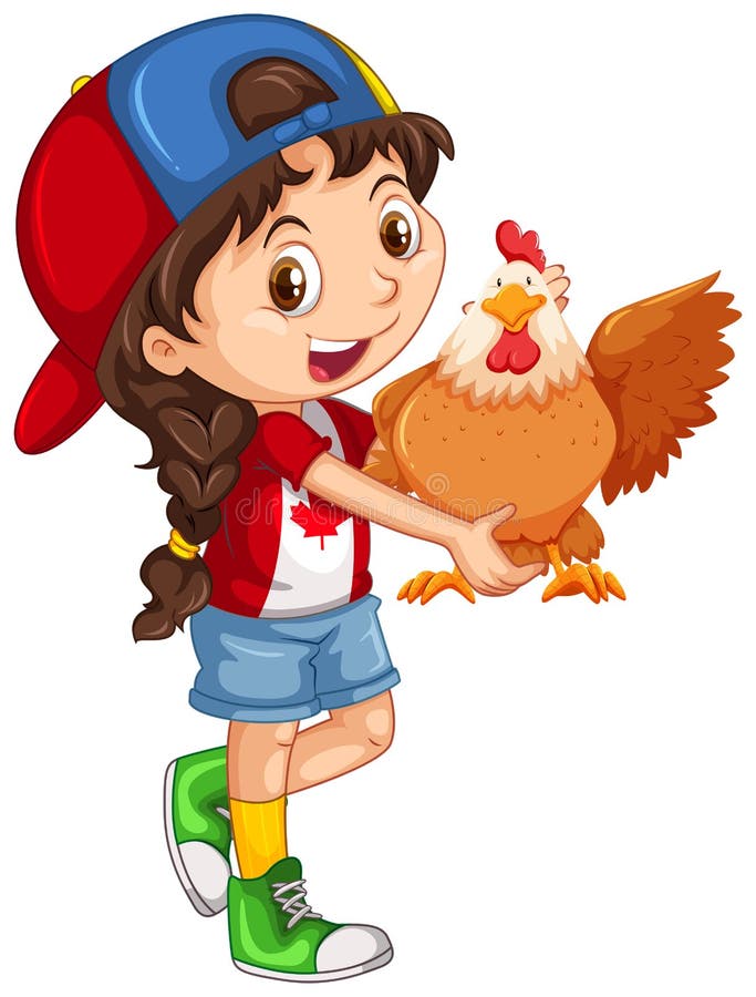 Smiling Little Chicken stock vector. Illustration of graphic - 47400411