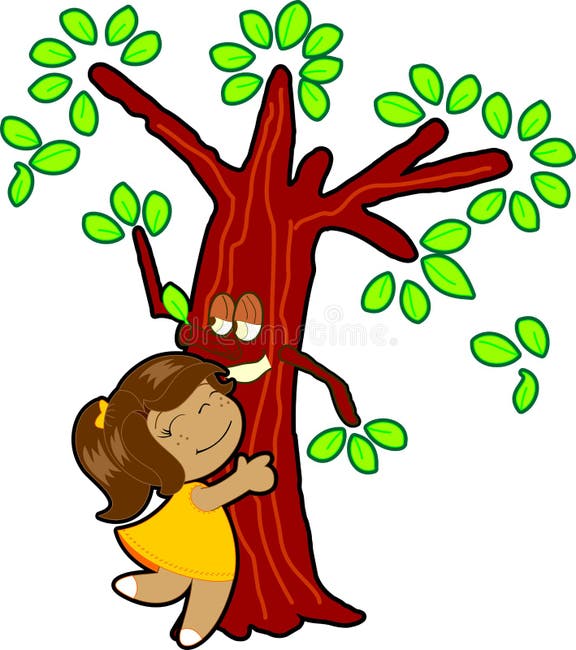 Hug Tree Cartoon Stock Illustrations – 1,715 Hug Tree Cartoon Stock ...