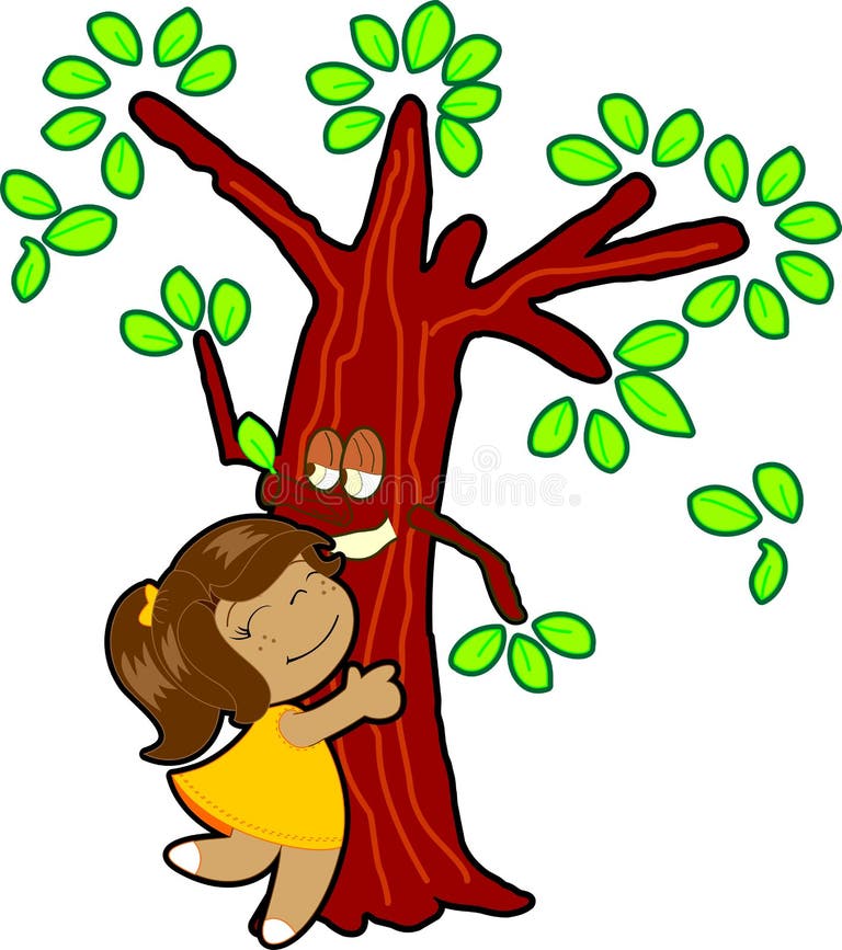 Hug Tree Cartoon Stock Illustrations – 1,715 Hug Tree Cartoon Stock ...
