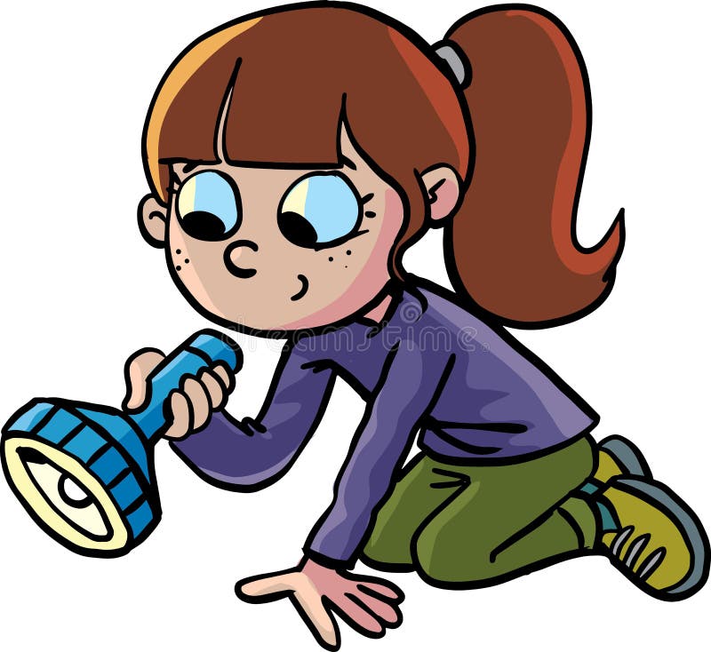 Girl Flashlight Stock Illustrations – 655 Girl Flashlight Stock ...