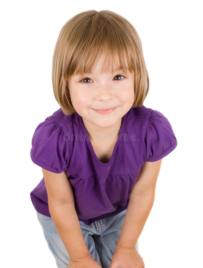 Little girl isolated stock image. Image of dreaming, fashion - 10639909