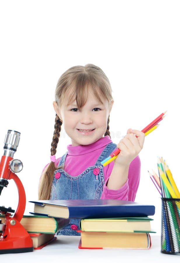 The little girl learn stock photo. Image of caucasian - 29304988