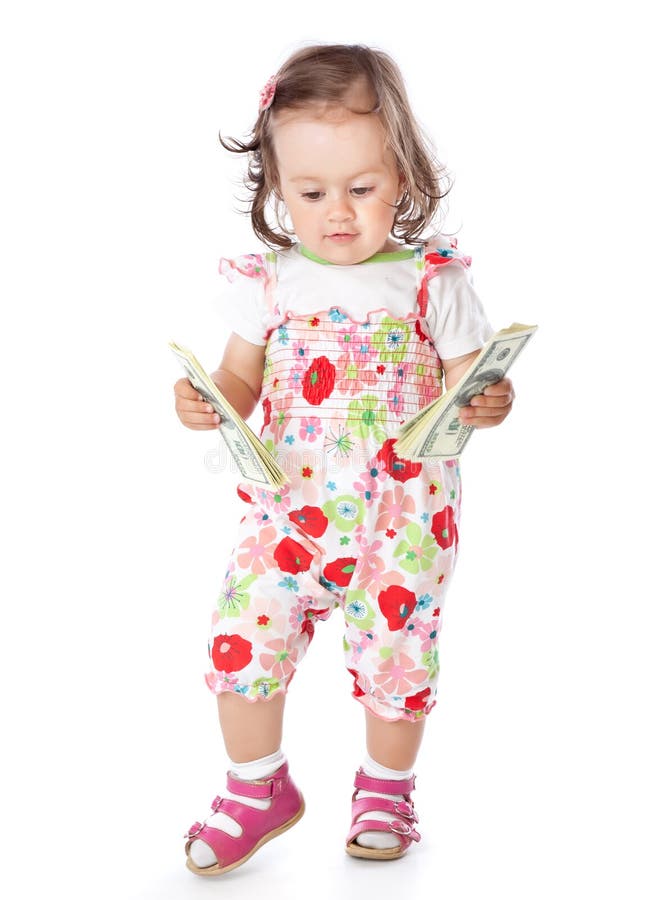 Girl and money stock photo. Image of girl, lotto, depression - 40826068