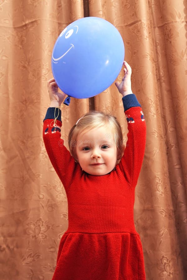 Little girl playing stock photo. Image of dress, daughter - 13050908
