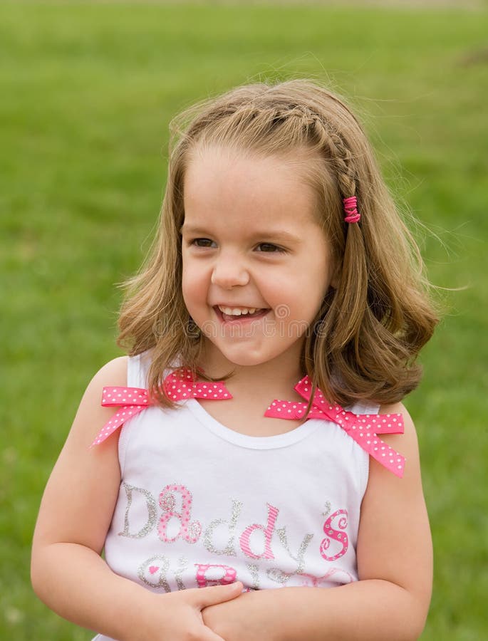 Little Girl Playing stock image. Image of green, kids - 13670479