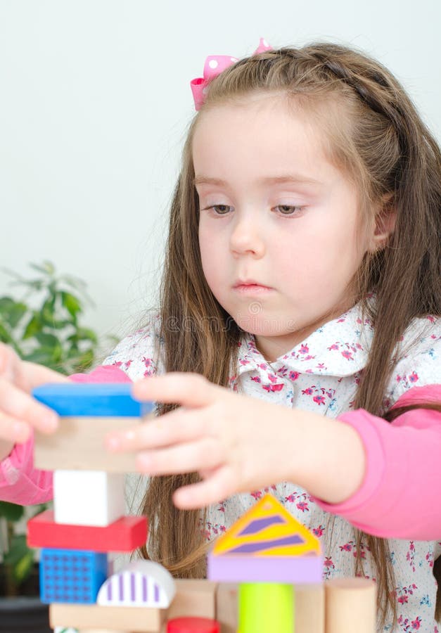 Little girl playing stock image. Image of idea, caucasian - 29498541