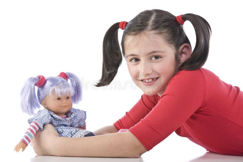 Little girl playing stock photo. Image of children, smile - 6952384