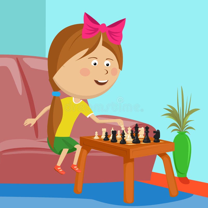 Child Playing Chess Stock Illustrations – 334 Child Playing Chess Stock ...
