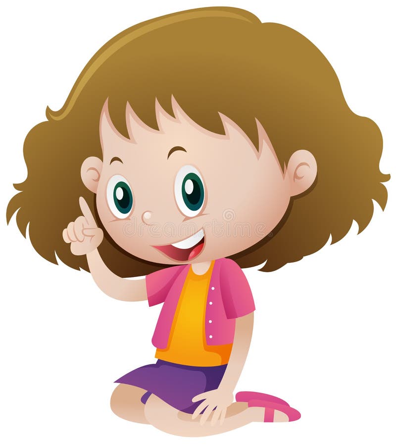 Girl Pointing Stock Illustrations – 11,208 Girl Pointing Stock ...