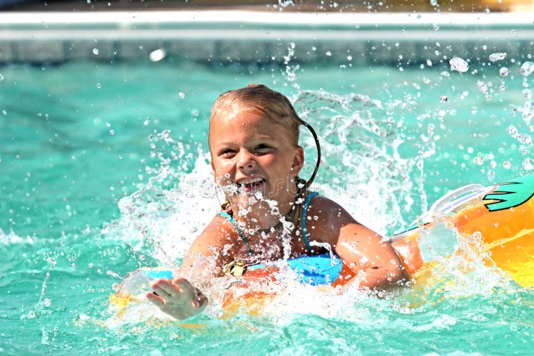 164 Little Girl Pool Raft Stock Photos - Free & Royalty-Free Stock ...