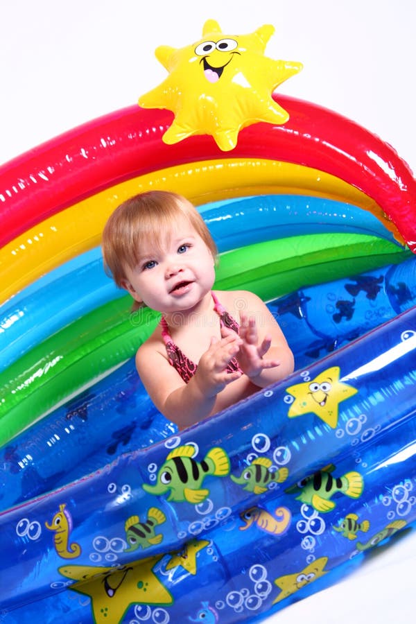 Little Girl - Pool Fun 3 stock image. Image of person - 6460687