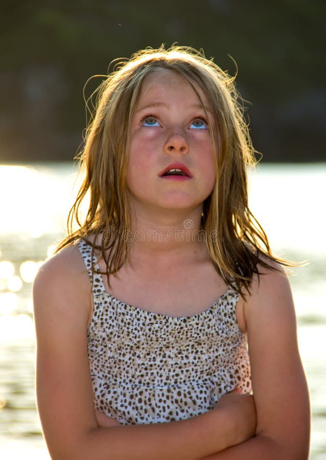 Little girl portrait stock photo. Image of small, outdoor - 32358374