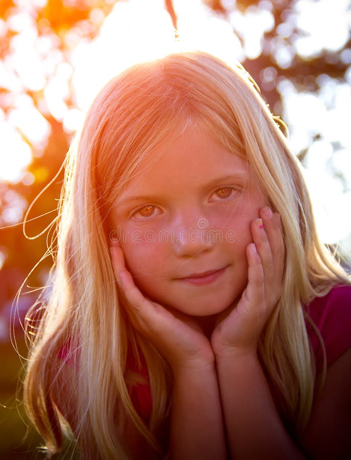 Little girl portrait stock photo. Image of girl, blonde - 45168024