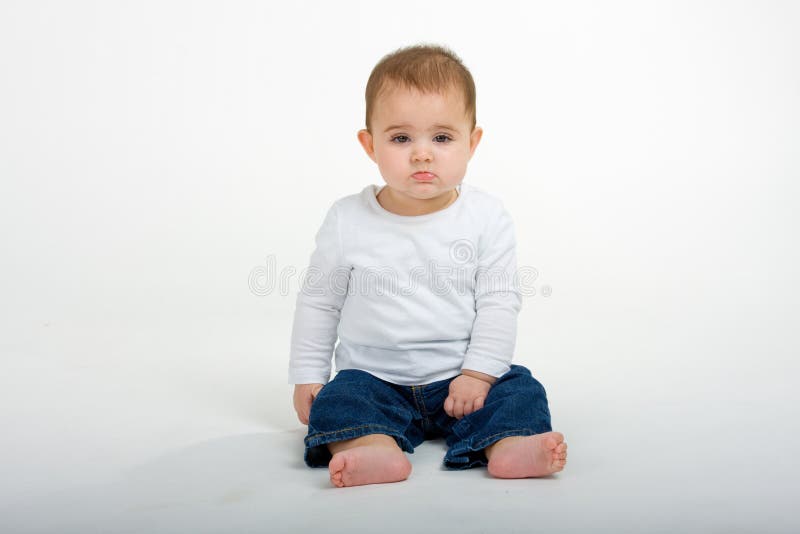 Little Girl Pouting stock photo. Image of young, think - 4975404 Little Girl Pouting stock photo. Image of young, think - 4975404