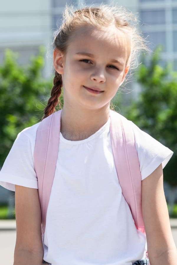 Paint Painting School, a Preteen Girl with Paints and Brushes on an ...