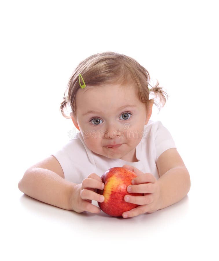Red apple stock image. Image of isolated, dessert, isolation - 5236539