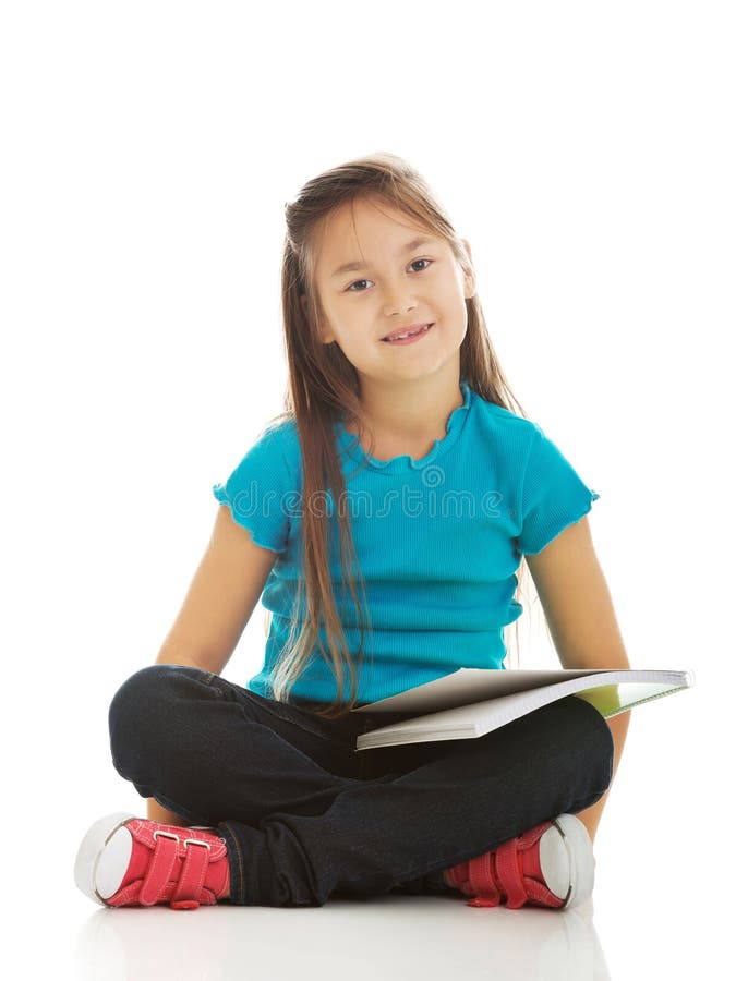 197 Pretty Little Girl Sitting Cross Legged Stock Photos - Free ...