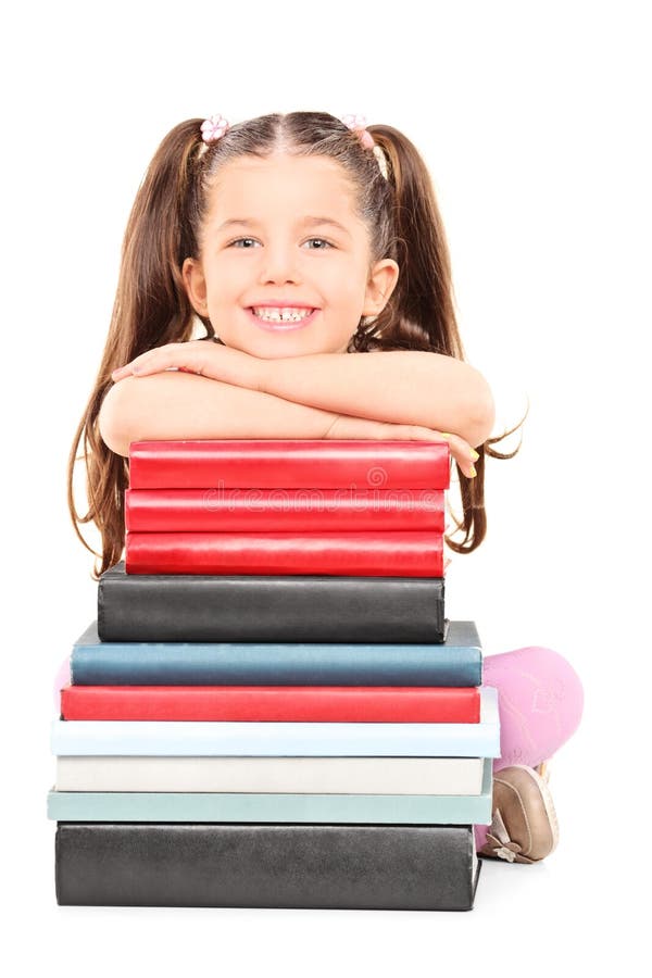 3,937 Happy Beautiful Girl Stack Books Stock Photos - Free & Royalty ...