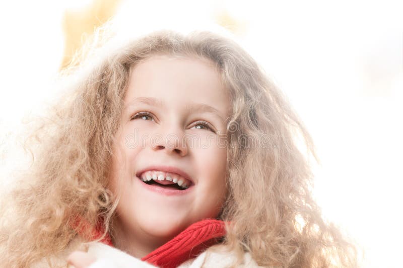Little girl smiling. stock photo. Image of happiness - 25216000
