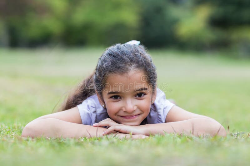 Little Girl Smiling at the Camera Stock Image - Image of girl, bright ...