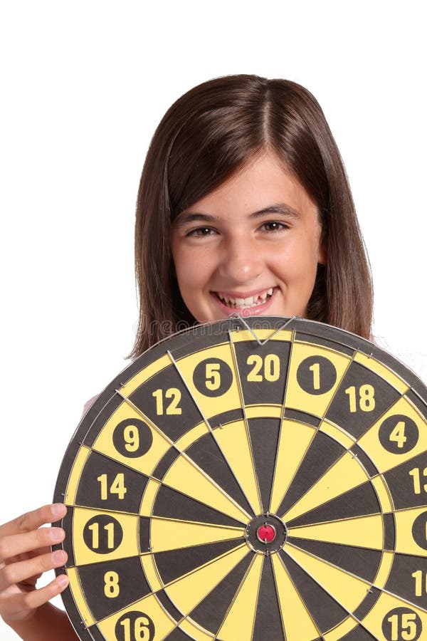 Little Girl With Target Royalty Free Stock Photo - Image: 21748335