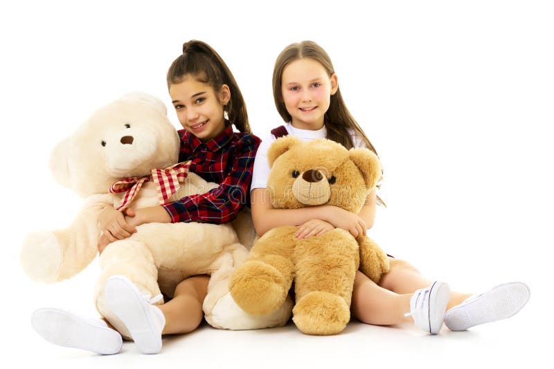 Two Happy Girls Hugging Each Other Stock Photo - Image of embracing ... Two Happy Girls Hugging Each Other Stock Photo - Image of embracing ...