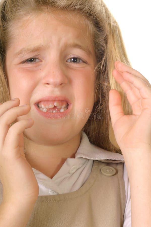 Little Girl Upset about To Cry Stock Image - Image of hand, expressing ...