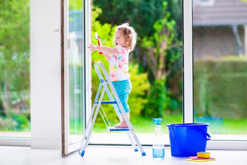 3,308 Girl Cleaning Window Glass Stock Photos - Free & Royalty-Free ...