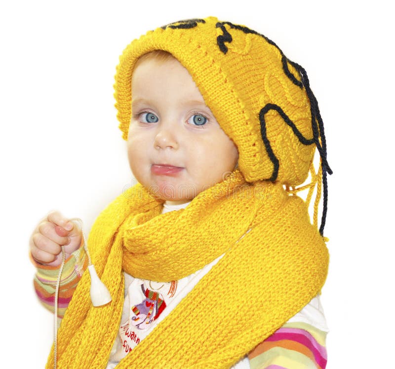 Little Girl On White Background Picture. Image: 4930658