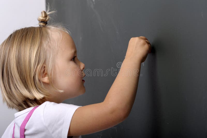 14+ Little girl writing board Free Stock Photos - StockFreeImages