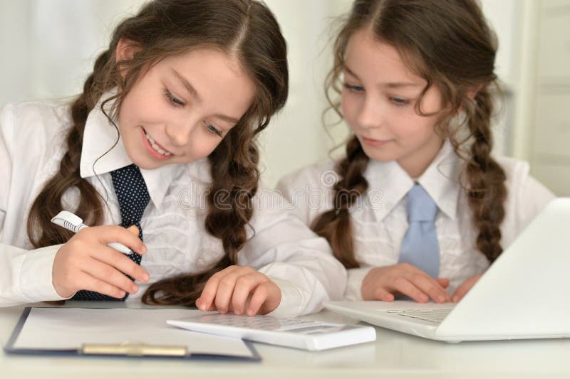 Two girls making up stock image. Image of caucasian, white - 21047657