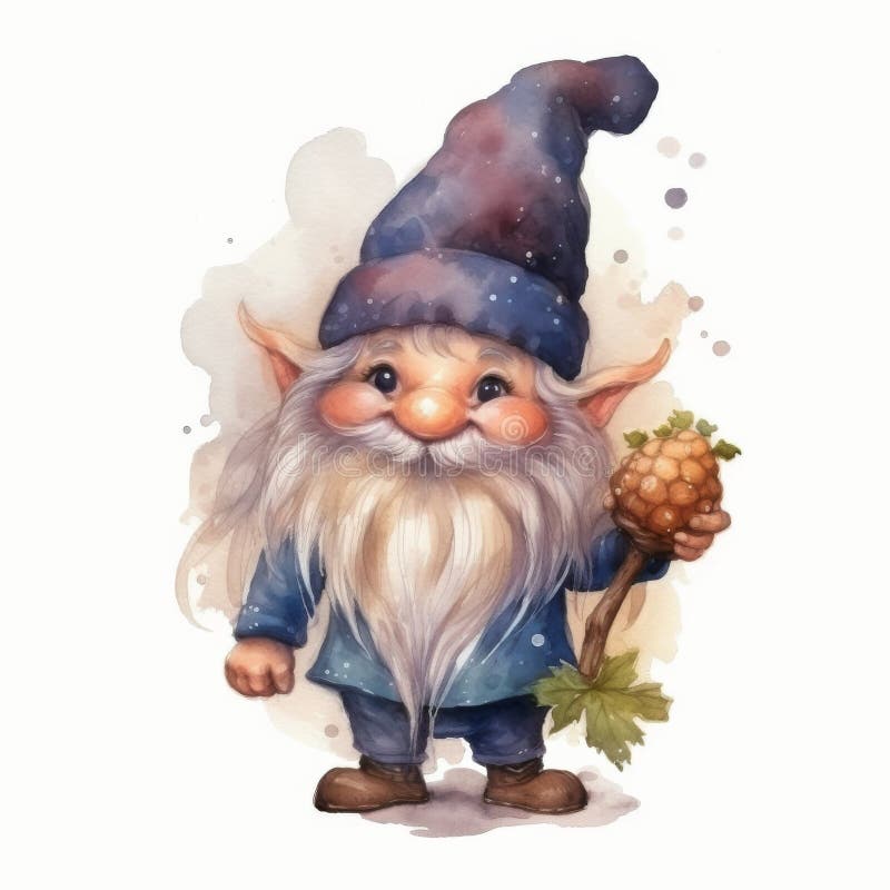 Little Gnome Seated on Rock Stock Image - Image of dwarf, statue: 313194603