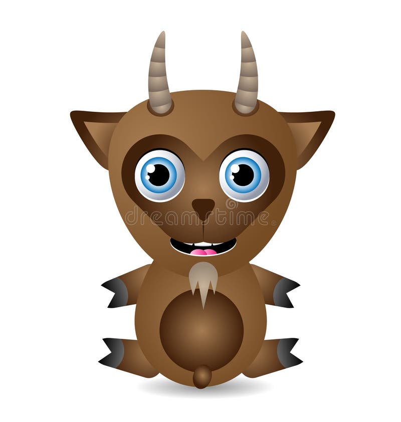 Cute Cartoon Monster stock vector. Illustration of furry - 23828378