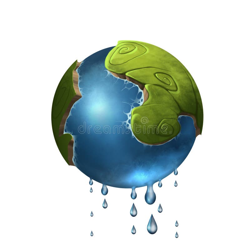 Little green planet stock illustration. Illustration of atmosphere ...