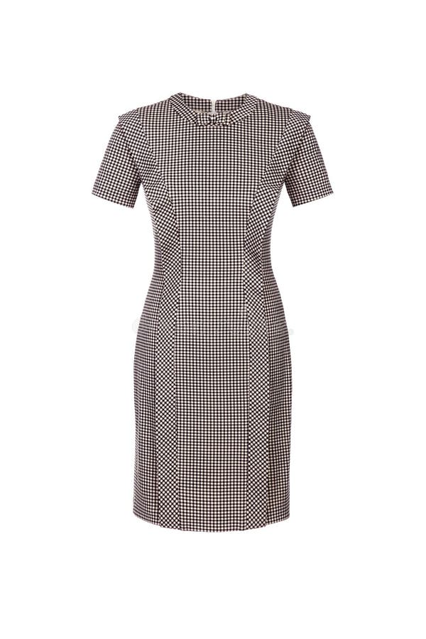 Little Grey Classic Dress Isolated on White Stock Image - Image of ...