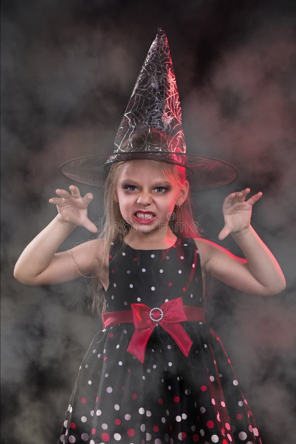 Little halloween witch stock photo. Image of vertical - 46168414