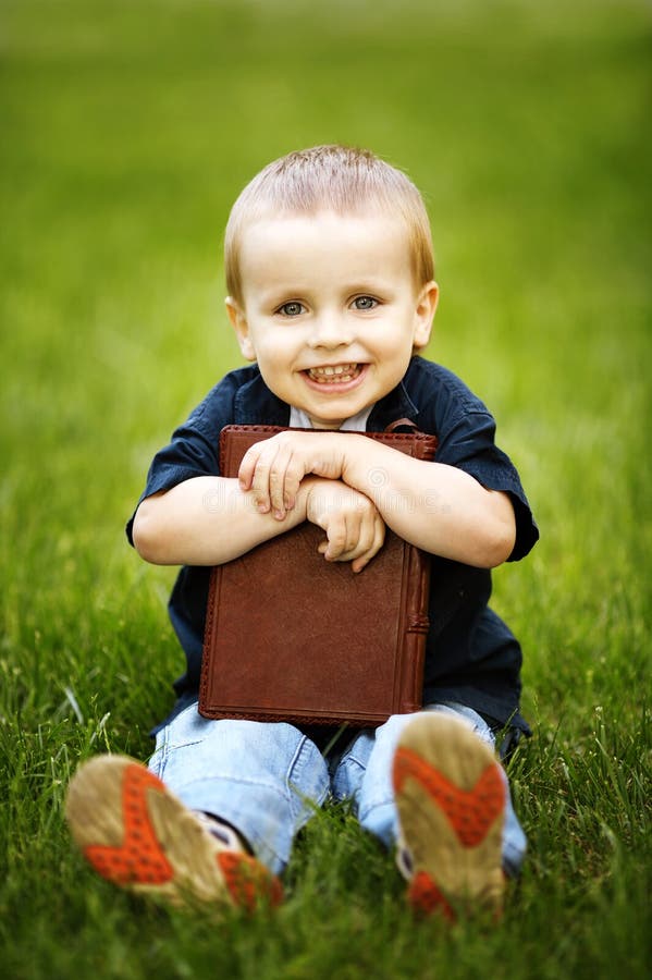First Steps of Cute Baby Boy among Greens Stock Photo - Image of path ...
