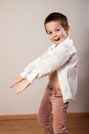 Little happy boy dancing stock photo. Image of creativity - 59895488