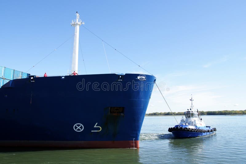 With a little help... stock photo. Image of ship, freight - 1428482