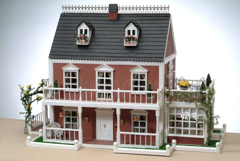 Toy house stock image. Image of house, real, dollhouse - 10724611