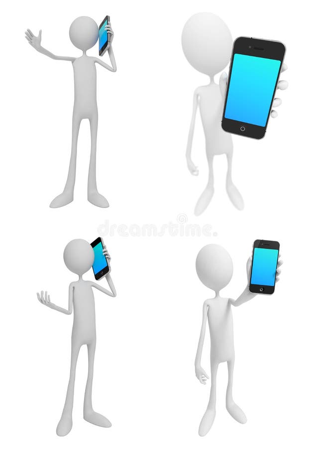 Little Human Set 3d Illustrations Stock Illustrations – 4 Little Human ...