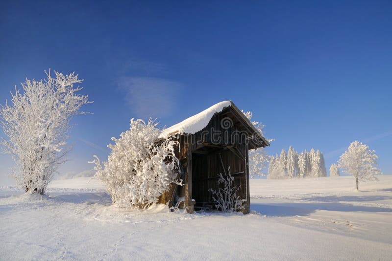 Little hut stock photo. Image of farm, bavaria, trees - 26535134