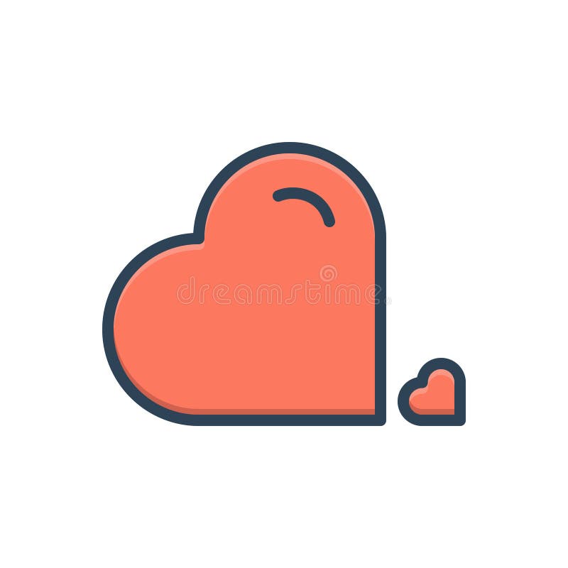 Color Illustration Icon for Little, Small and Some Stock Illustration ...