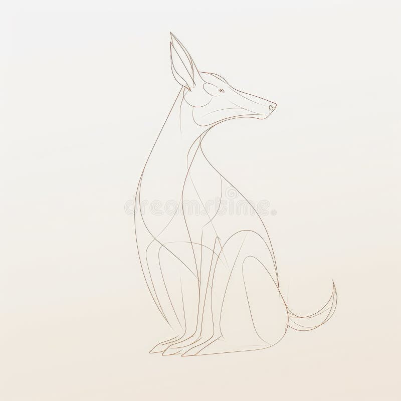 Minimalist Moorish Idol Drawing Stock Illustration - Illustration of ...