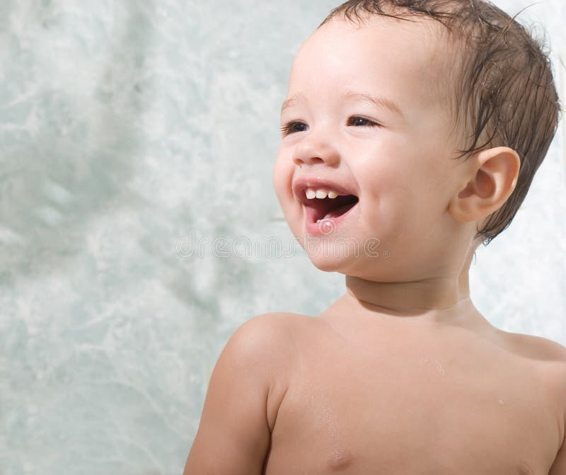The Child Bathing In A Bath Picture. Image: 4014890