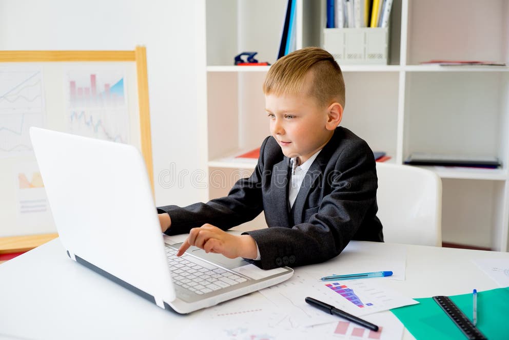 Little kid is the boss stock photo. Image of serious - 97476362