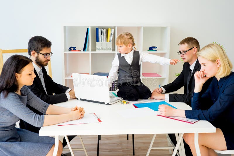 Little kid is the boss stock image. Image of work, education - 98279765