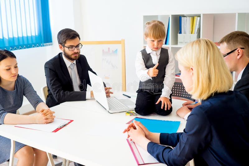 Little kid is the boss stock image. Image of people, male - 98279817