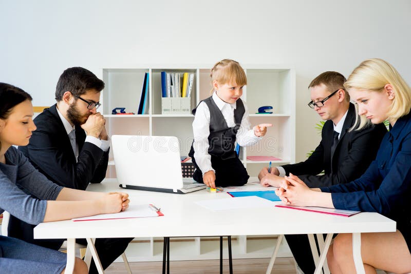 Little kid is the boss stock photo. Image of boss, angry - 97476174